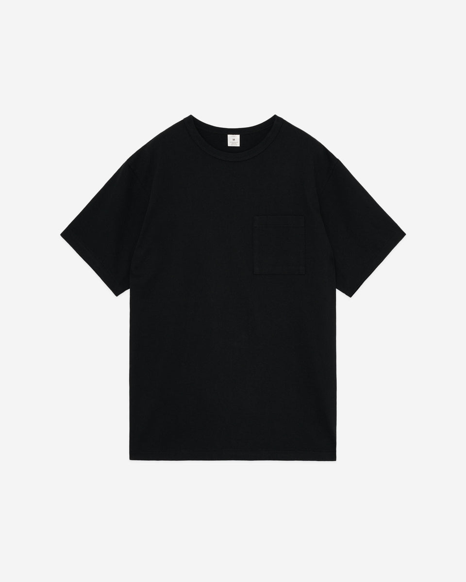 Heavy-weight Pocket T-shirts Black – FRONT 11201 Heavy-weight Pocket T-shirts Black – FRONT 11201