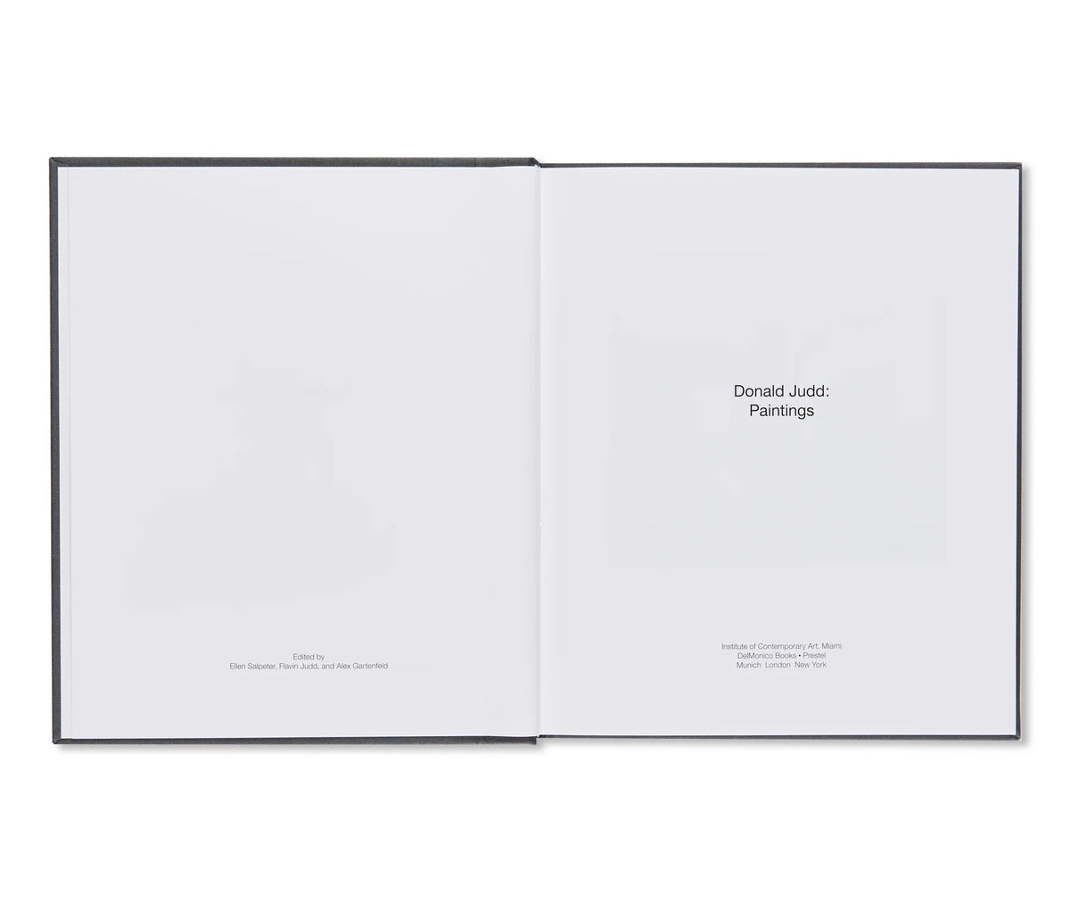 DONALD JUDD PAINTINGS 1959-61 by Alex Gartenfeld, Flavin Judd, Ellen S ...